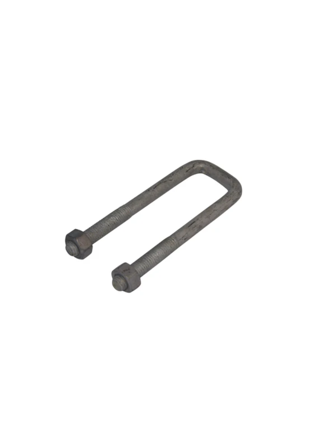 Square U-Bolt + Nuts & Washers - 45mm Square x 5" Galvanised 1/2" | Wide Bay Caravans
