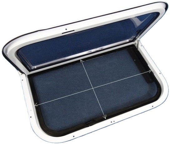 Round Bottom Corner Fly Screens, Suit 565mm (h) x 762mm (w) Window ...