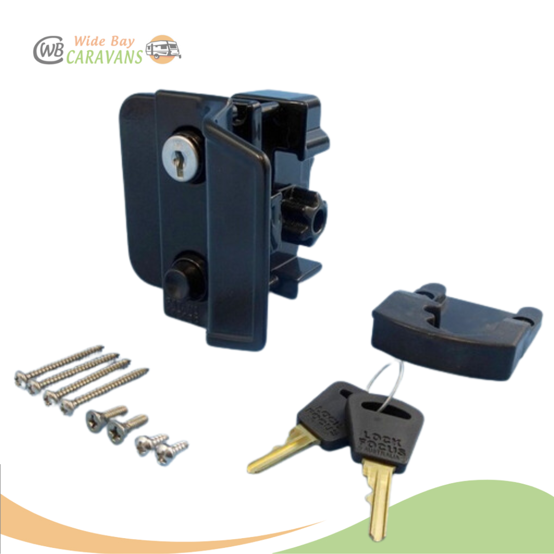 Trimatic Door Lock Complete. C3717G/198021-100 | Wide Bay Caravans
