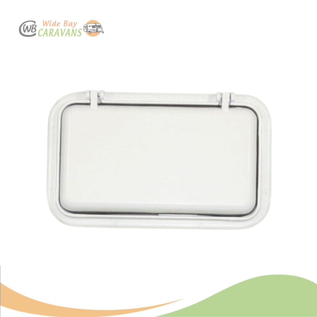 Scupper Vent - Aluminium - 240 x 150mm (White) | Wide Bay Caravans