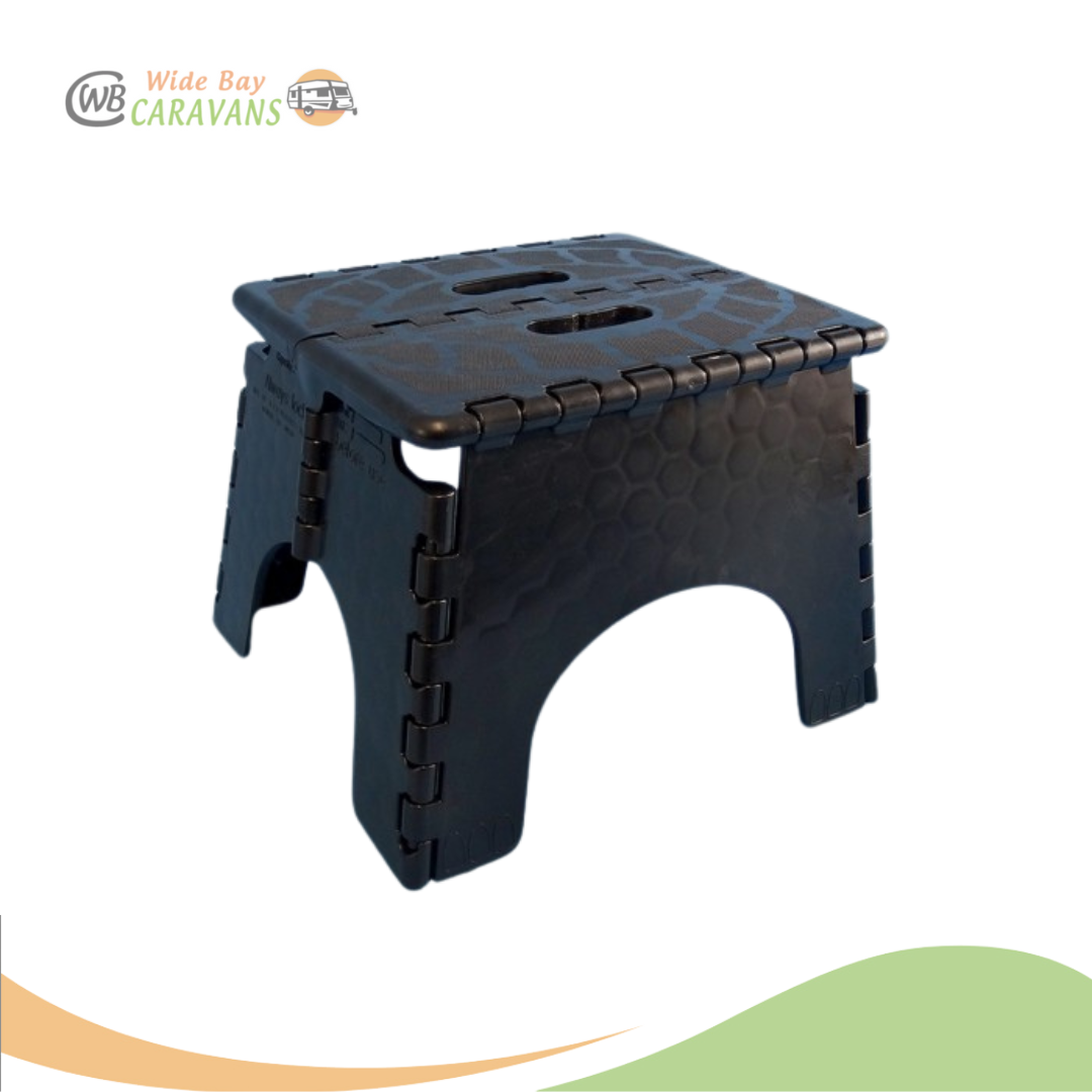 Black Ez-Fold Step-Stool - Plastic - 280 x 310 x 230mm high - NO LONGER ...