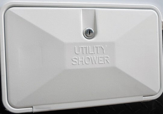 Auxiliary Shower Unit - White | Wide Bay Caravans