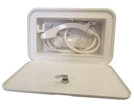 Auxiliary Shower Unit - White | Wide Bay Caravans