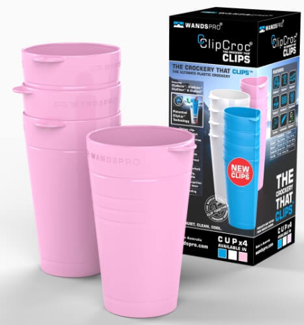 Clip Croc Cup 4 pack | Wide Bay Caravans