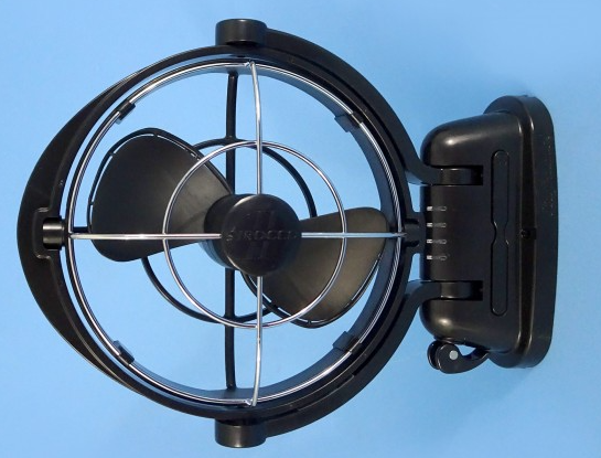 Sirocco Fan II - 3 Speed - 12V / 24V - 18cm (Black) | Wide Bay Caravans