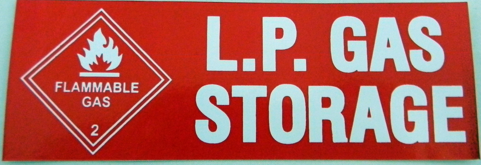 LP Gas Storage Sticker | Wide Bay Caravans